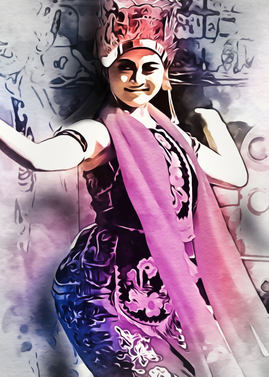 'Gandrung Dancer' Poster, picture, metal print, paint by Andreas AK ...