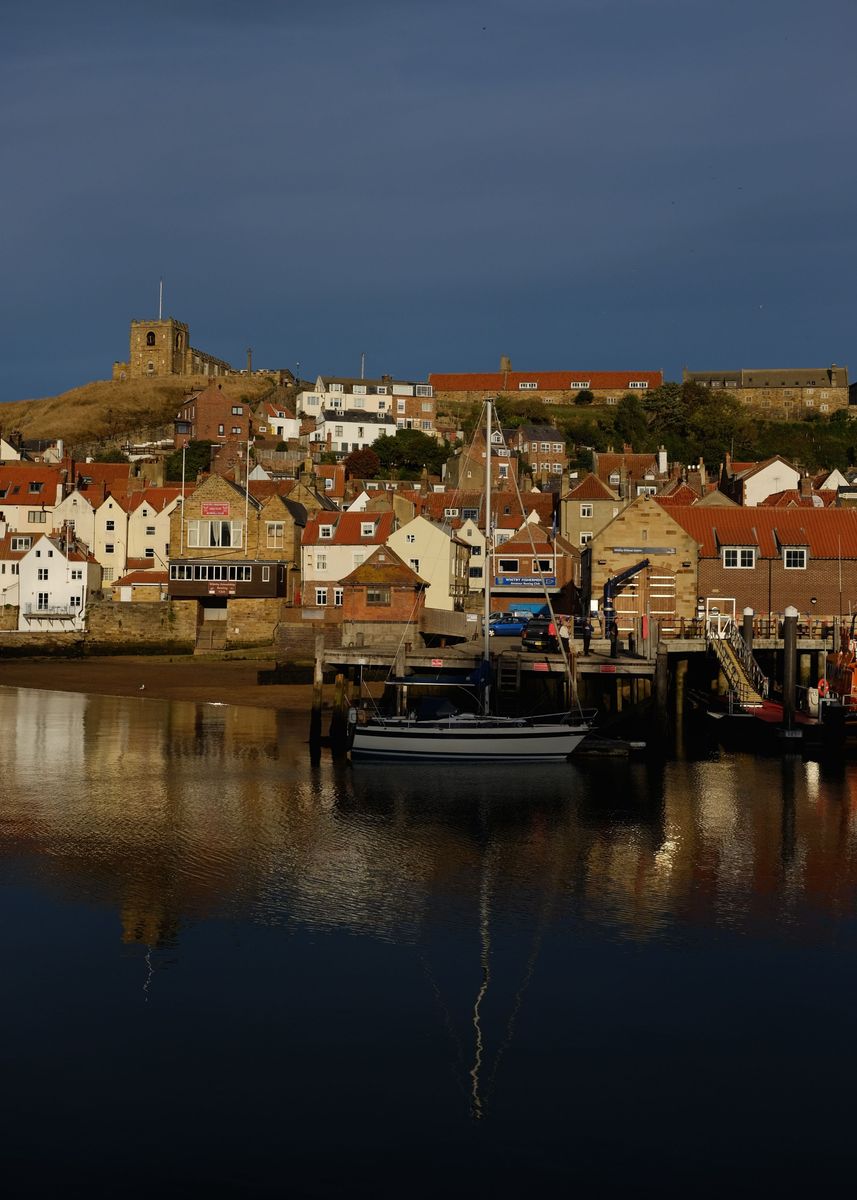 'Whitby Dock' Poster, picture, metal print, paint by Steph Bolduc ...