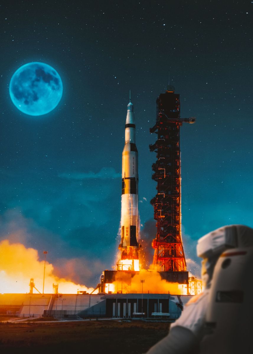 'Apollo 10 ' Poster, picture, metal print, paint by Rishabh Yadav ...