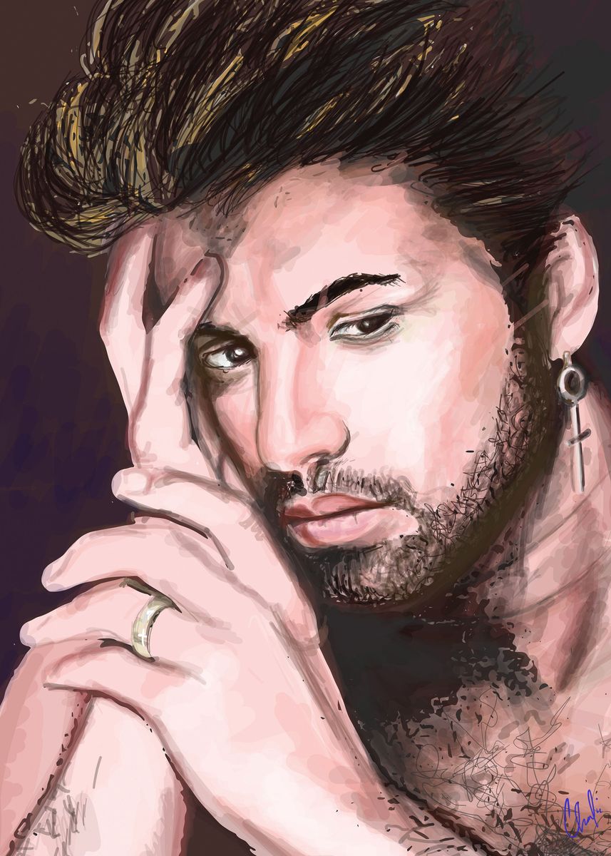 'George Michael' Poster, picture, metal print, paint by Charlie Fuentes ...