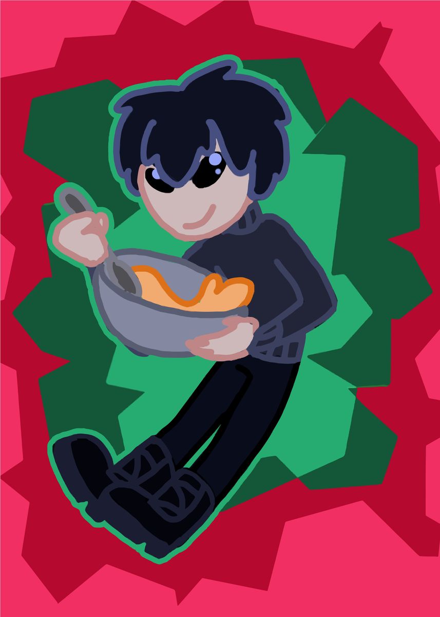 'Simon' Poster, picture, metal print, paint by Eleanor | Displate