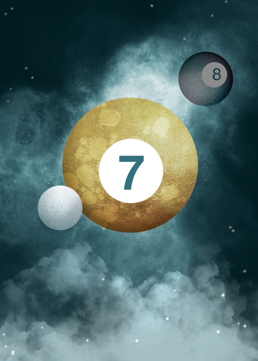 'Lucky Number 7' Poster, picture, metal print, paint by Mary Kershisnik ...