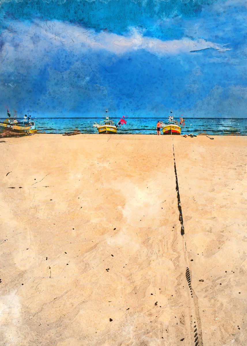 'Sopot city art' Poster by JBJart Justyna Jaszke | Displate