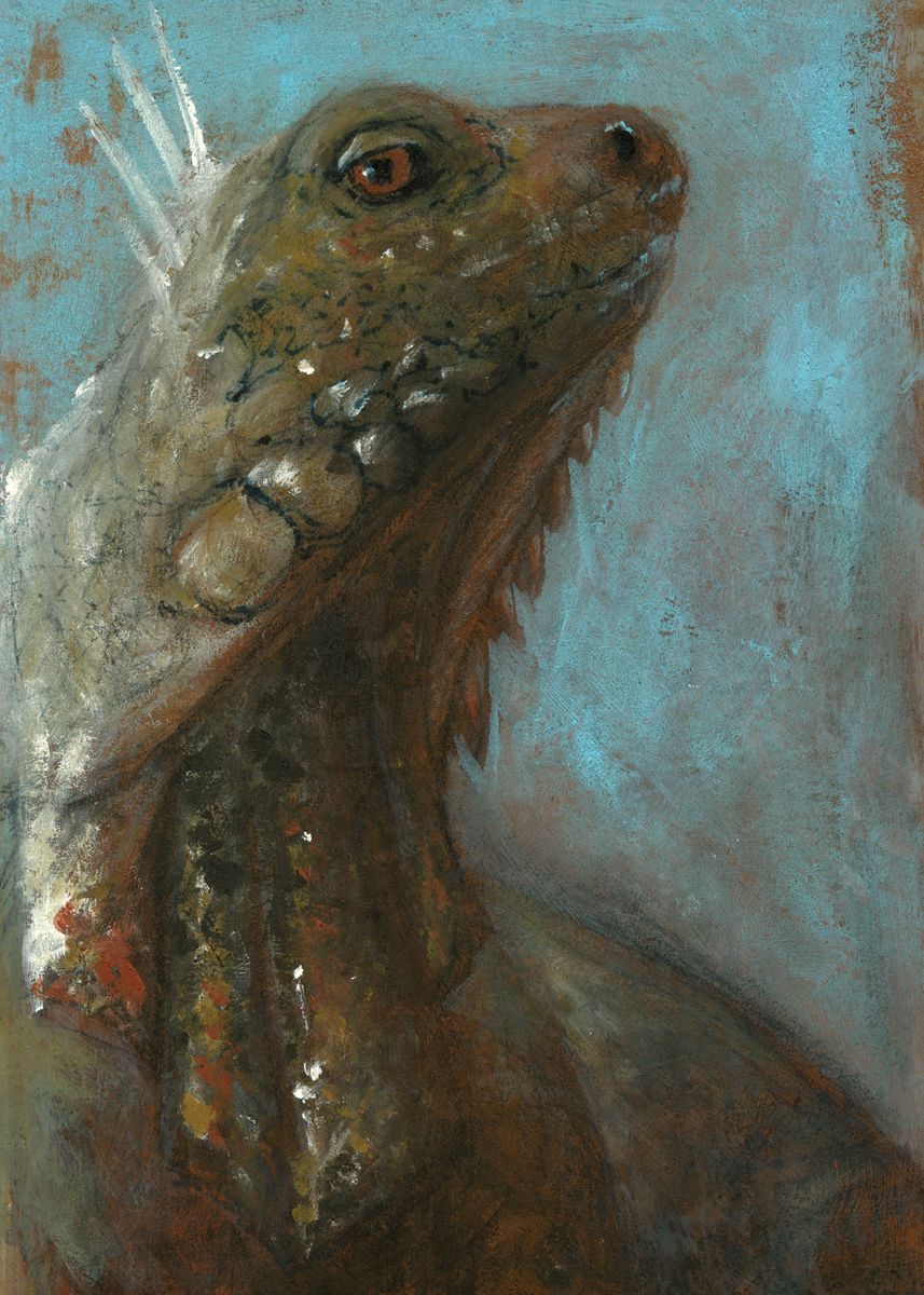 'iguana' Poster by CrazyDaisy | Displate