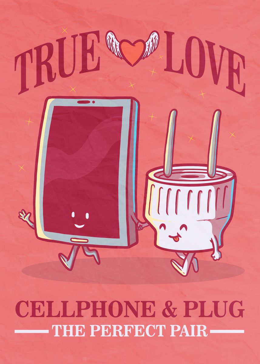 'Cellphone And Plug' Poster by pedrorsfernandes | Displate