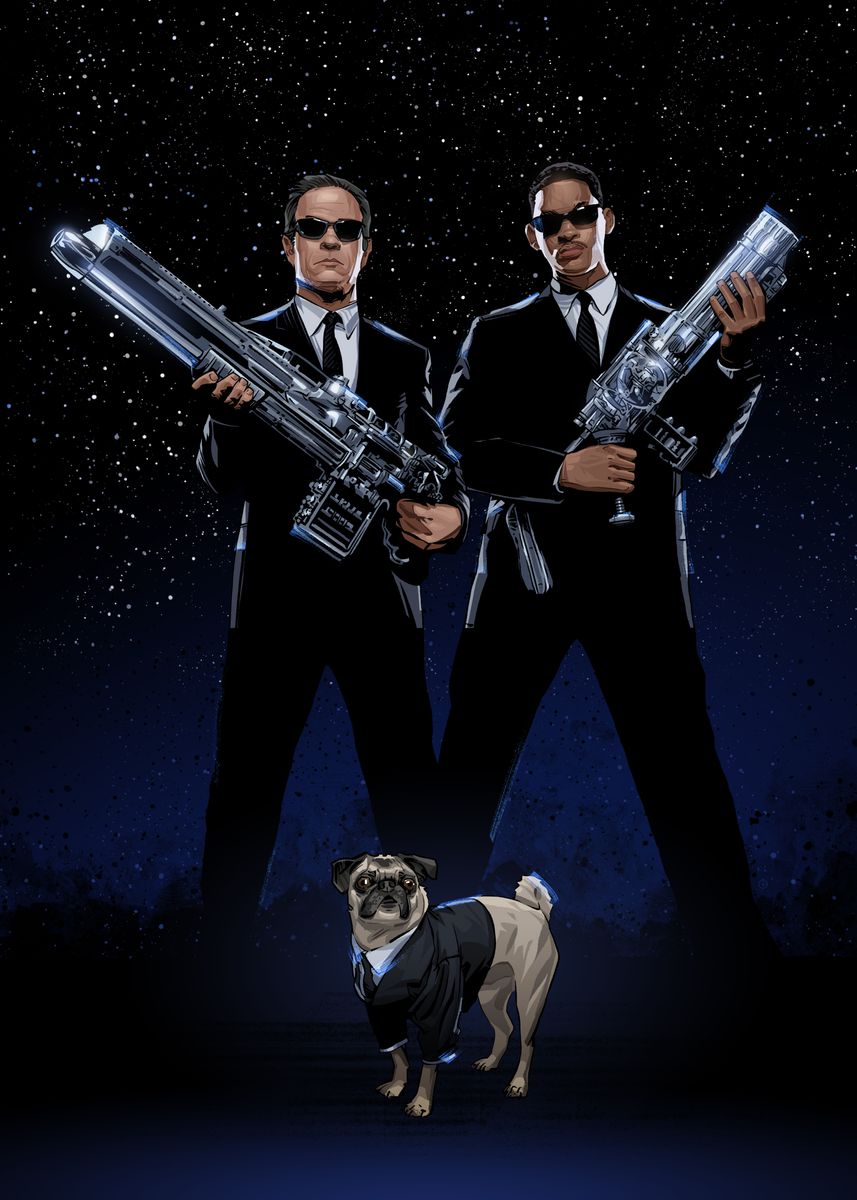 'MIB' Poster, picture, metal print, paint by Nikita Abakumov | Displate