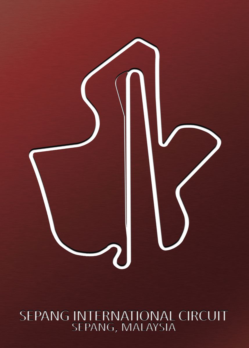 'Sepang Circuit Malaysia' Poster, picture, metal print, paint by City ...