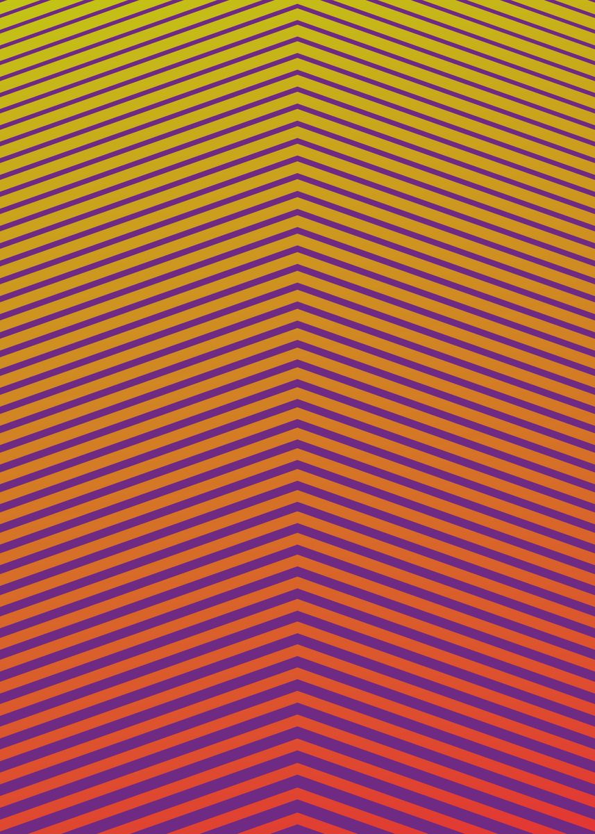 'Stripe Up' Poster, picture, metal print, paint by Ifang Permana | Displate