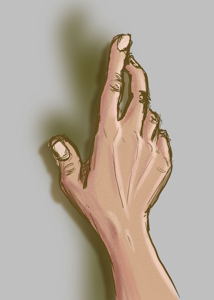 'Hands Up' Poster by Rachid Fakhoury | Displate