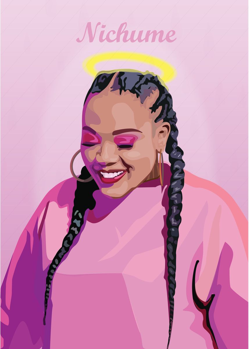 'Nichume' Poster, picture, metal print, paint by Mhlengi Ngcobo | Displate
