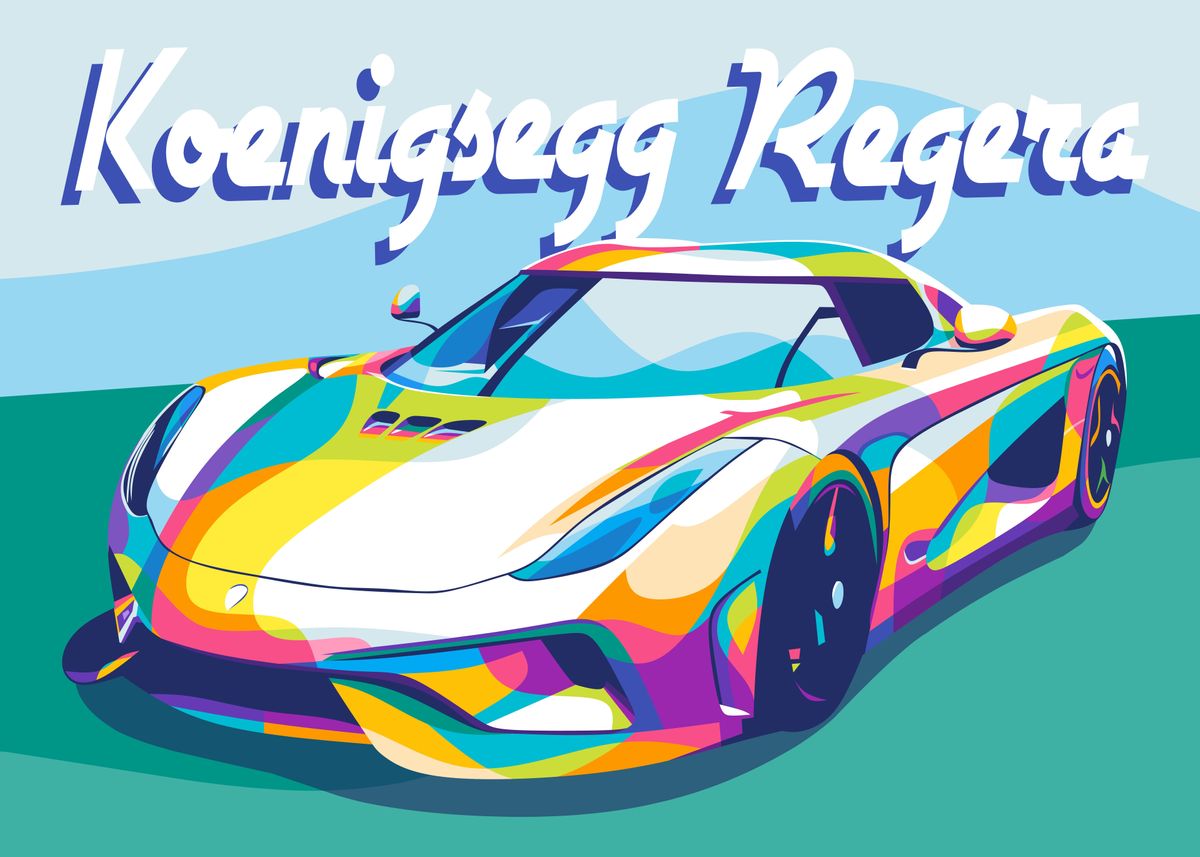 'Koenigsegg Regera' Poster by Namrahc Kunatip | Displate