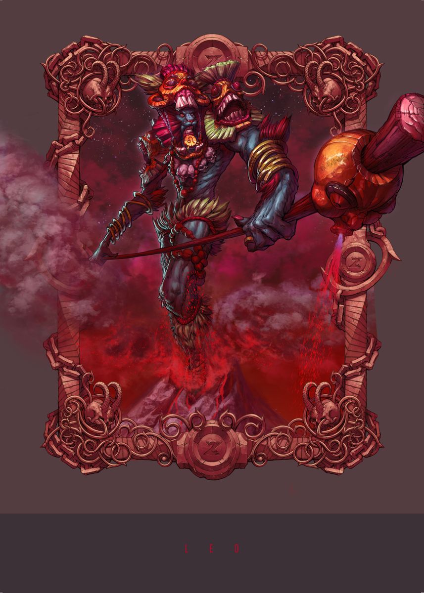 'Leo' Poster, picture, metal print, paint by morgan howell | Displate