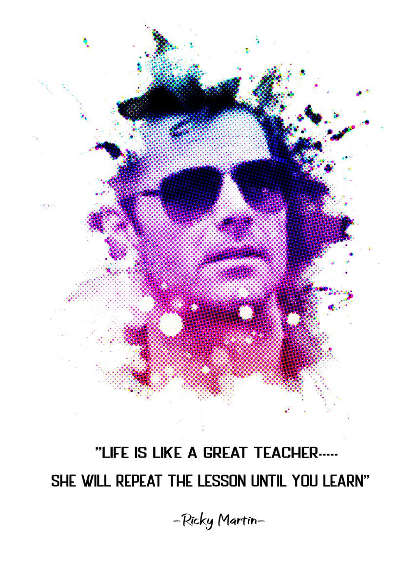 'Ricky Martin ' Poster, picture, metal print, paint by Muhammad Irsan ...