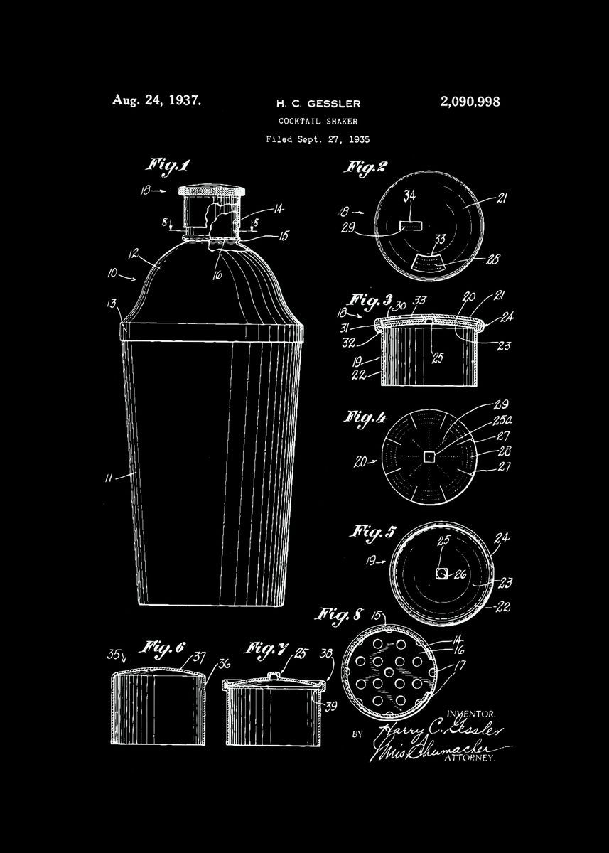 'Shaker' Poster, picture, metal print, paint by Nikita Abakumov | Displate