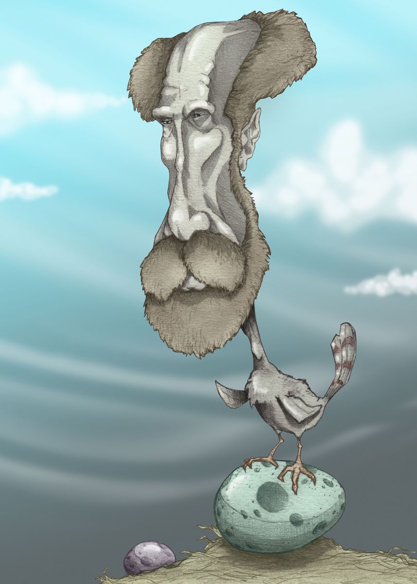 'chickenman' Poster by Bob Goodall | Displate