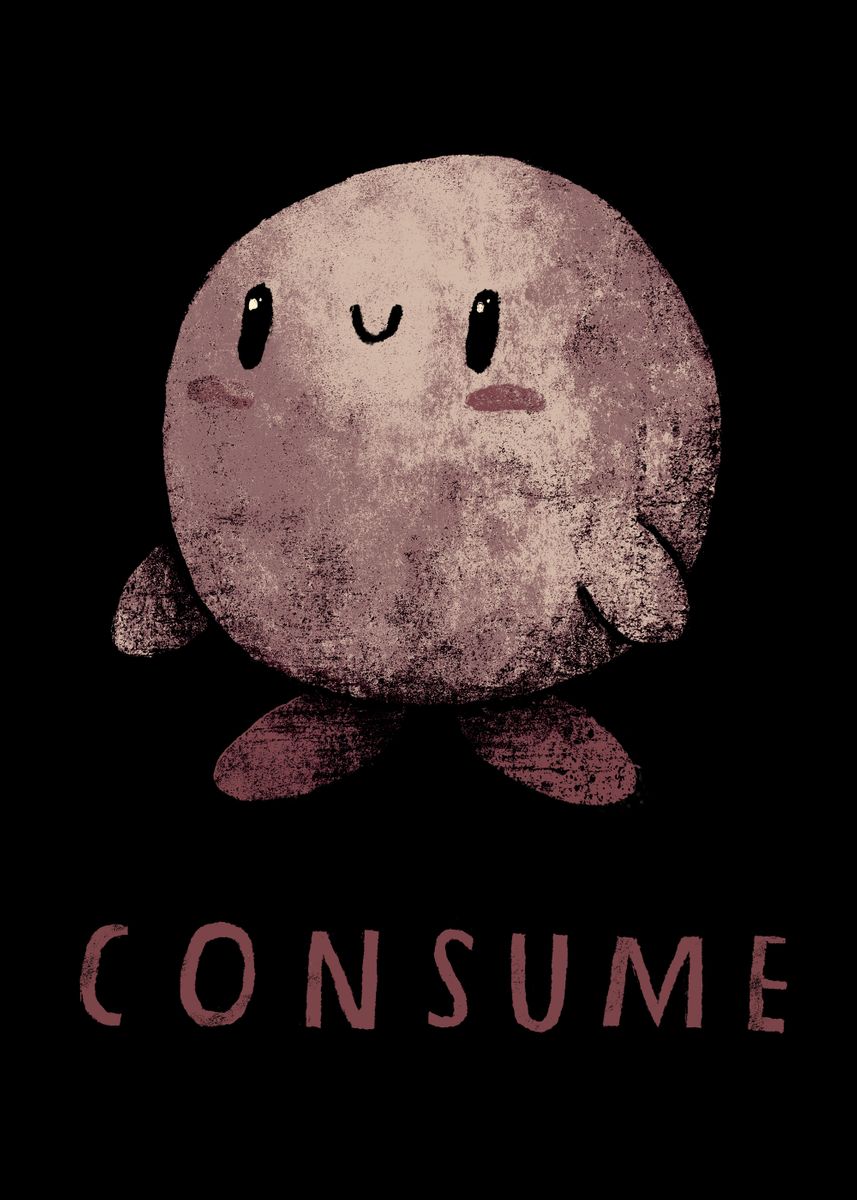 'consume' Poster, picture, metal print, paint by Louis roskosch | Displate