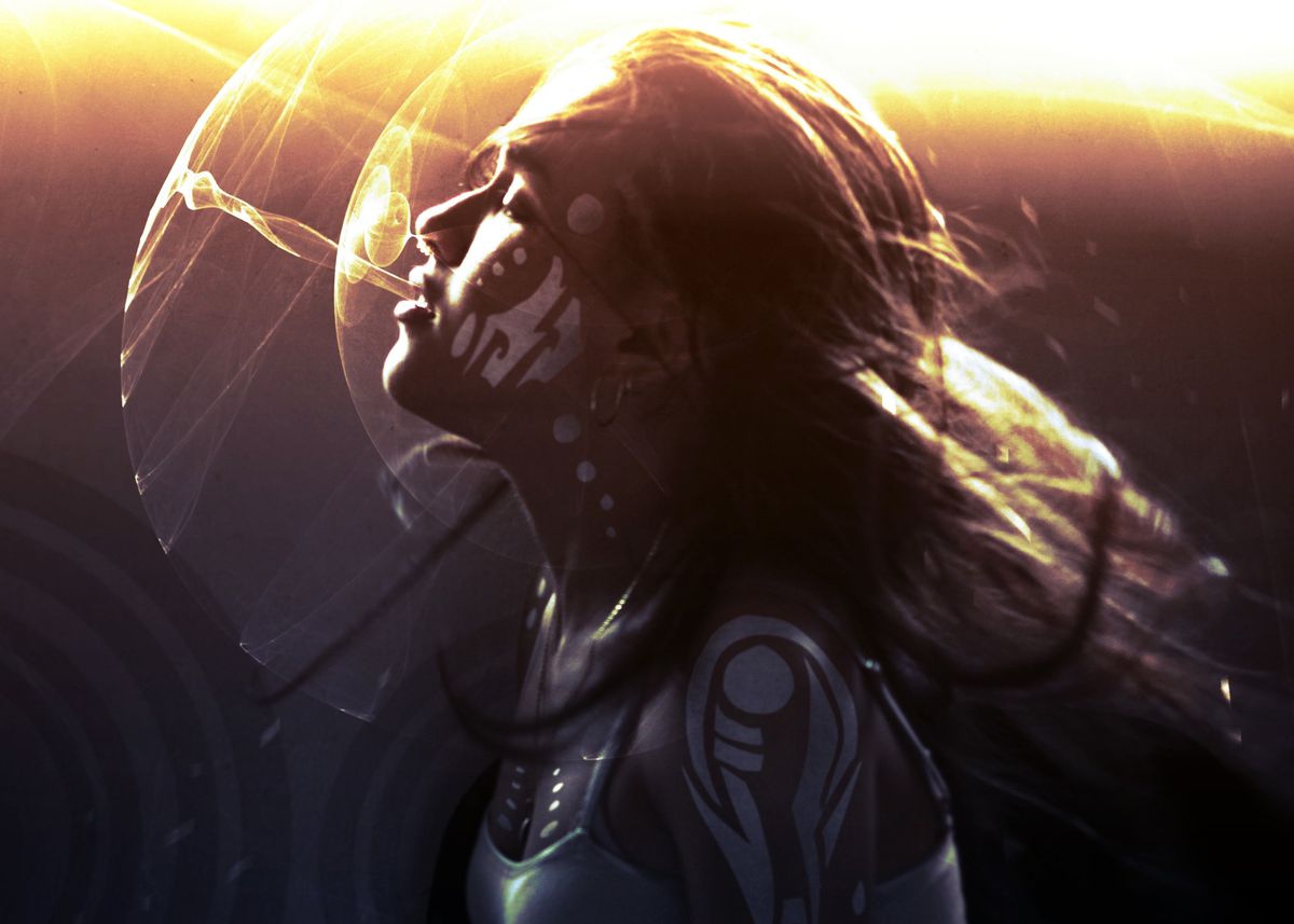 'Breathe Light' Poster by Tansie Stephens | Displate