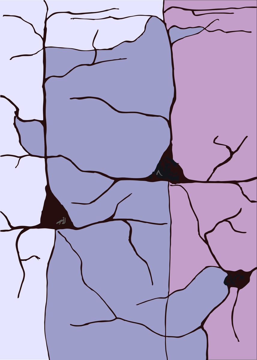 'Cortex Connect' Poster, picture, metal print, paint by Katrina Deane ...