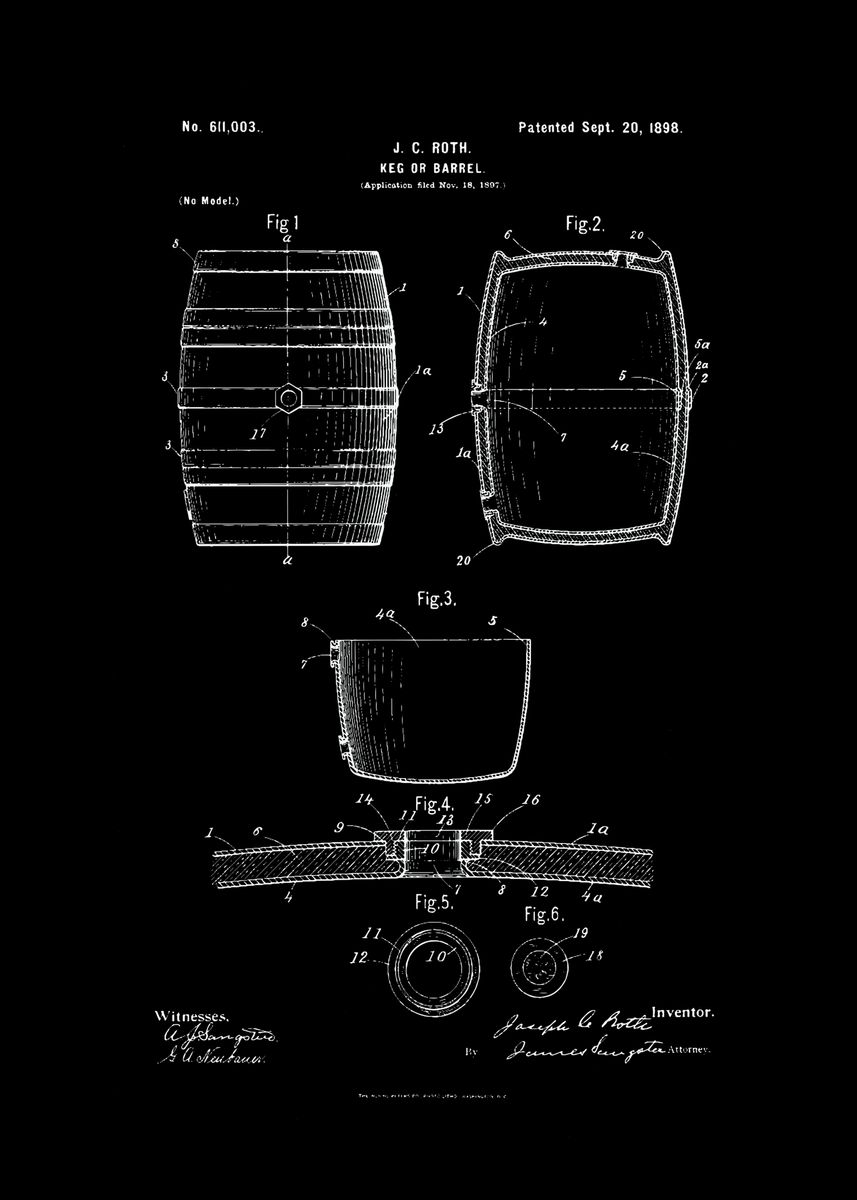 'Barrel' Poster, picture, metal print, paint by Nikita Abakumov | Displate