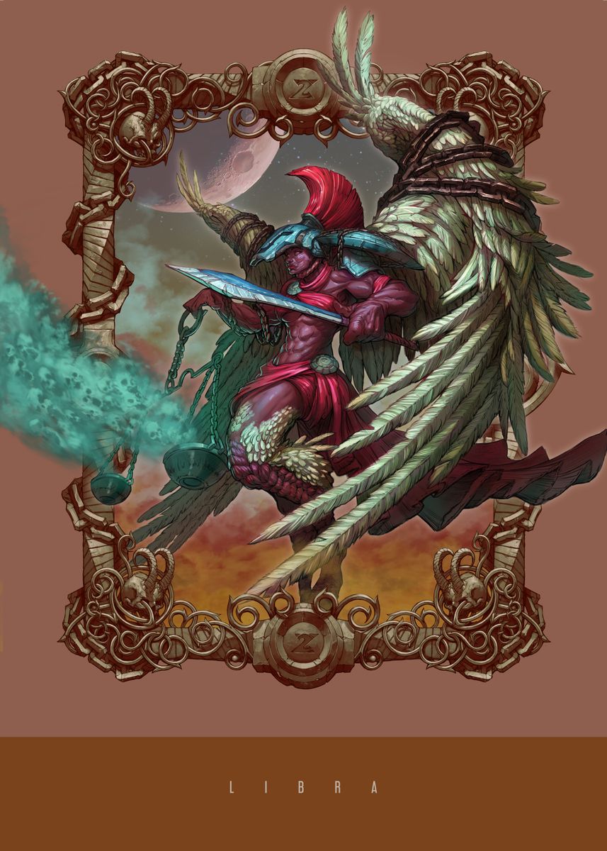 'Libra' Poster, picture, metal print, paint by morgan howell | Displate