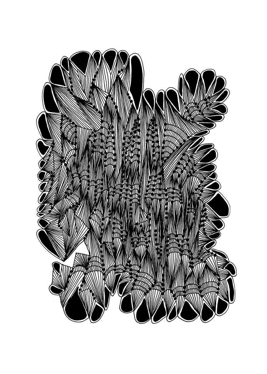 'Headress' Poster, picture, metal print, paint by Marilyn Lowe | Displate