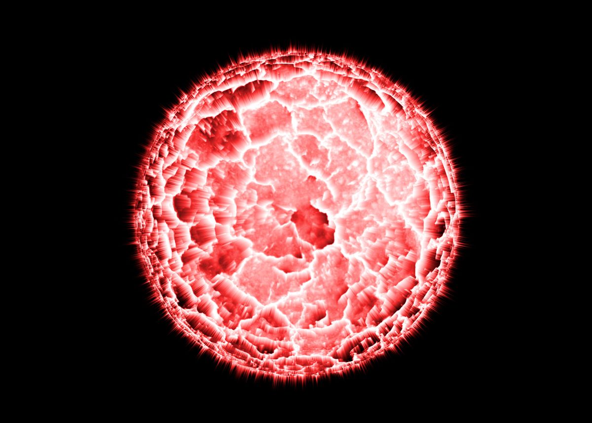 'Red Sun' Poster by Oleksandr Kovalov | Displate