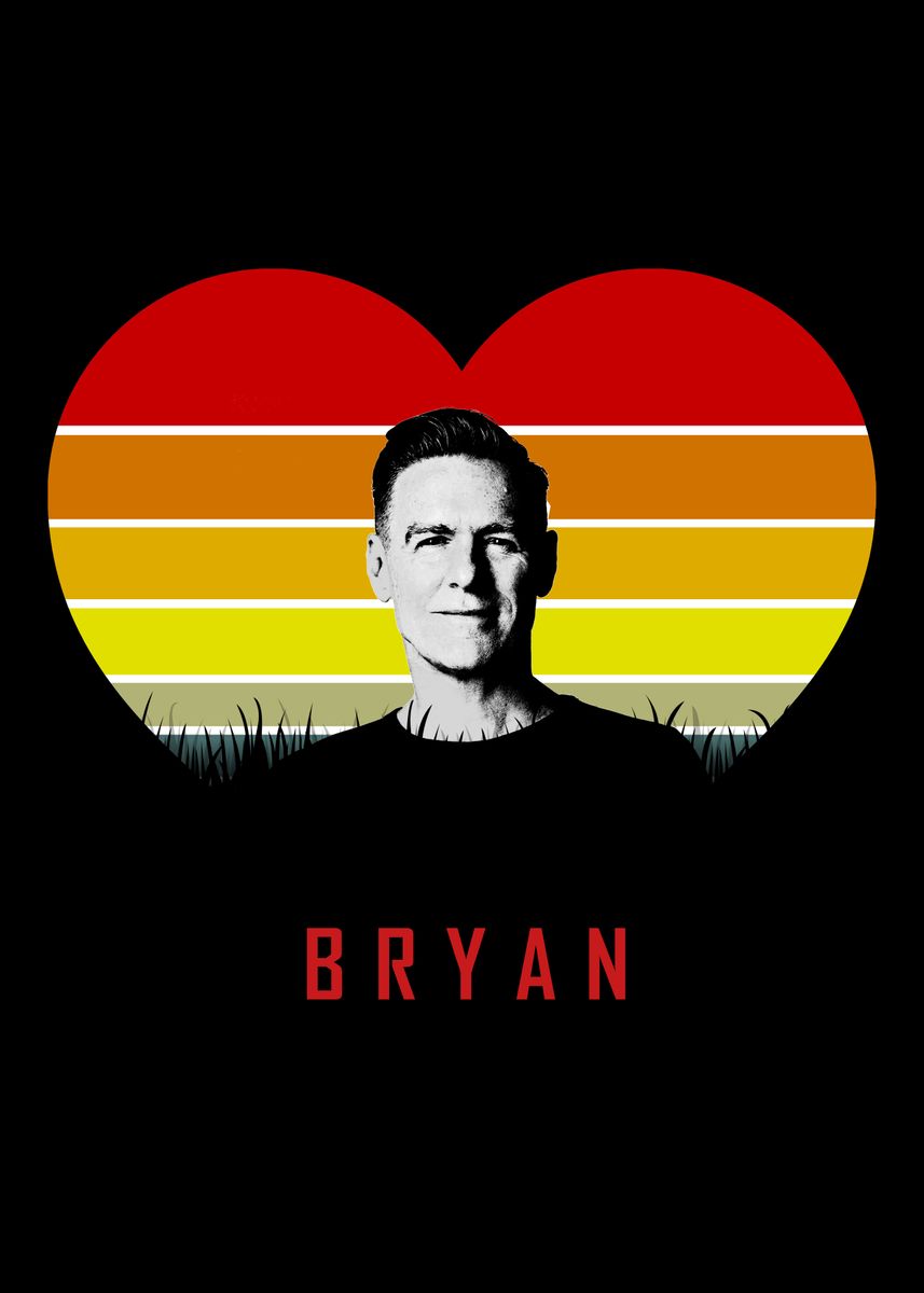 'Bryan Adams love' Poster by Andras Gali | Displate