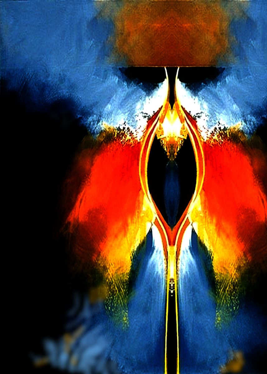 'Abstract reality' Poster, picture, metal print, paint by Khalid Ahmed ...