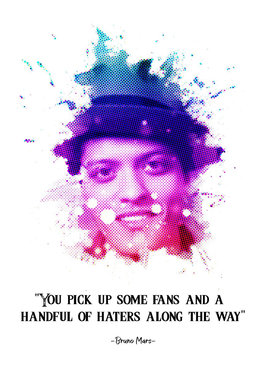 'Bruno Mars ' Poster, picture, metal print, paint by Muhammad Irsan ...