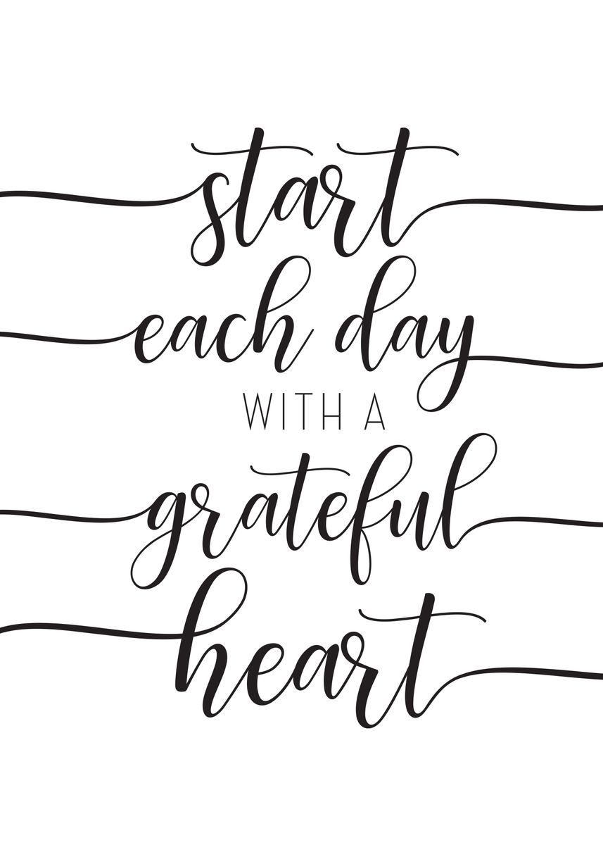 'Grateful Heart' Poster by Robin Forsyth | Displate