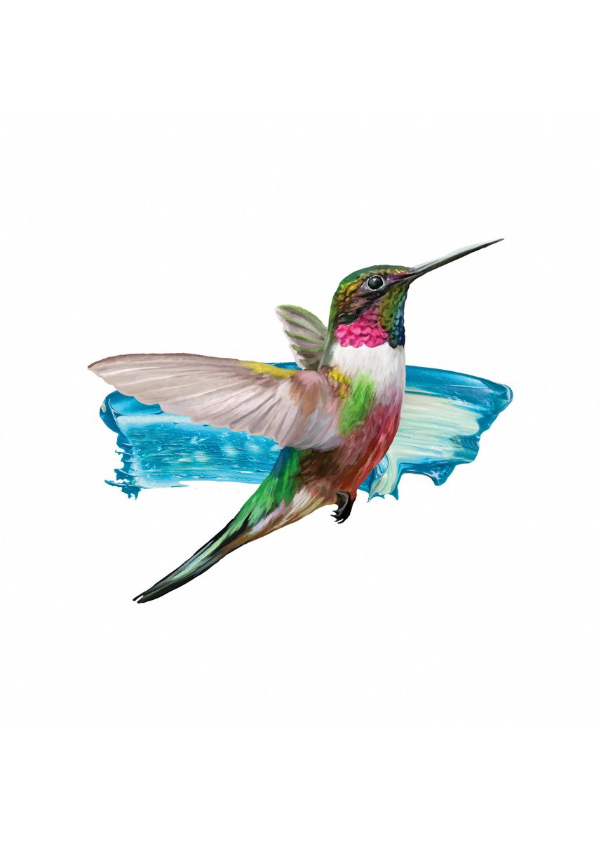'Hummingbird I' Poster by Seven Trees Design | Displate