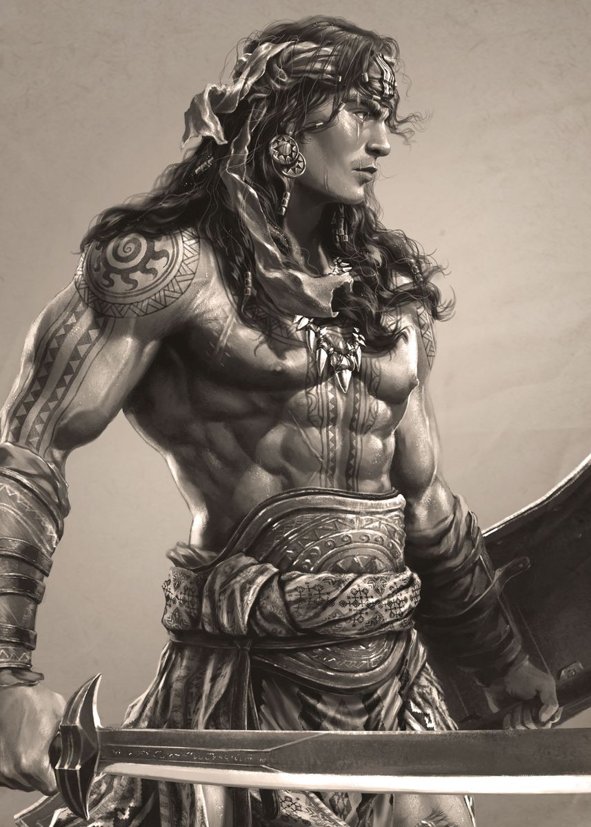 'Lapulapu' Poster, picture, metal print, paint by poyjeee | Displate