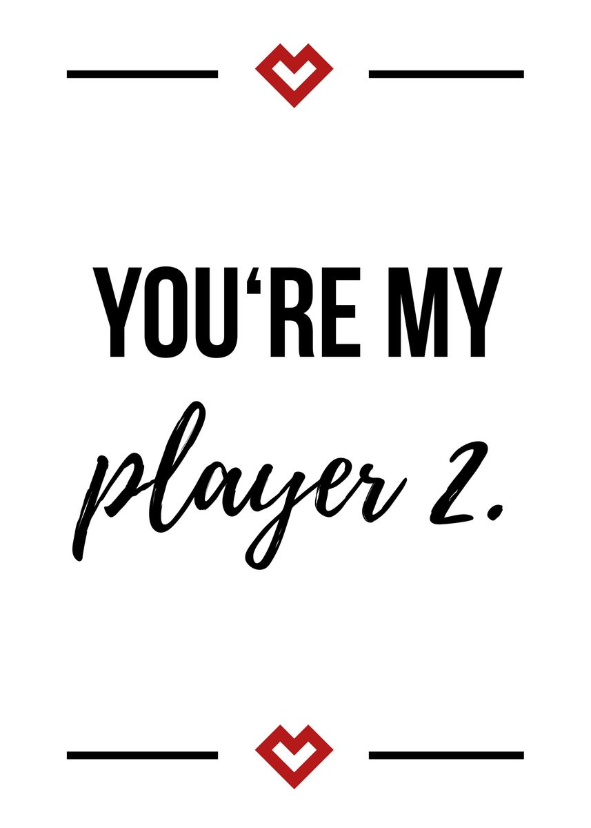 'Player 2' Poster, picture, metal print, paint by Daniela | Displate