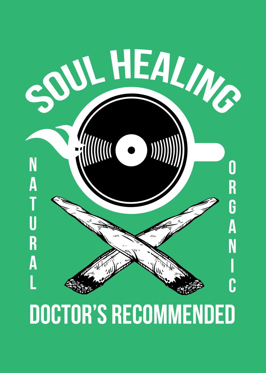 'Coffee blunts and vinyl' Poster by Ninetynow | Displate