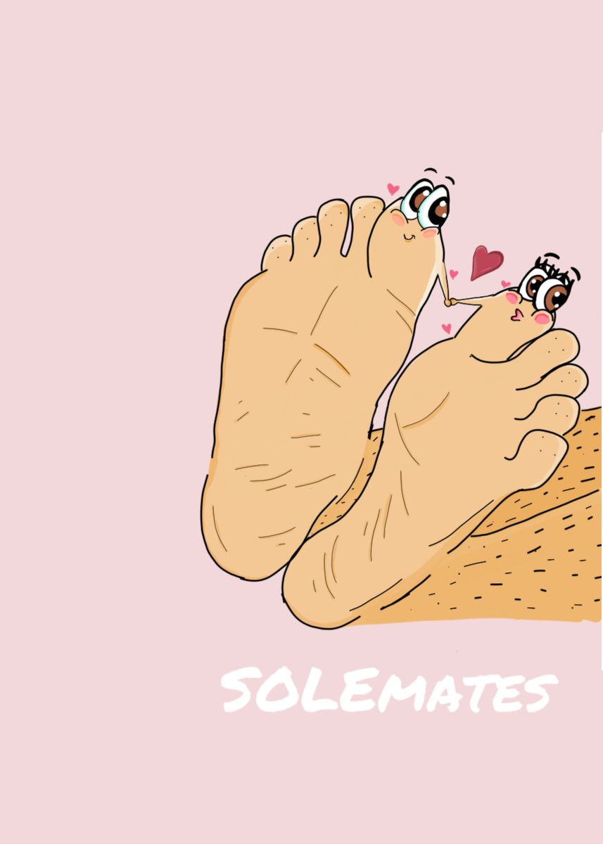'Solemates' Poster, picture, metal print, paint by Eli | Displate