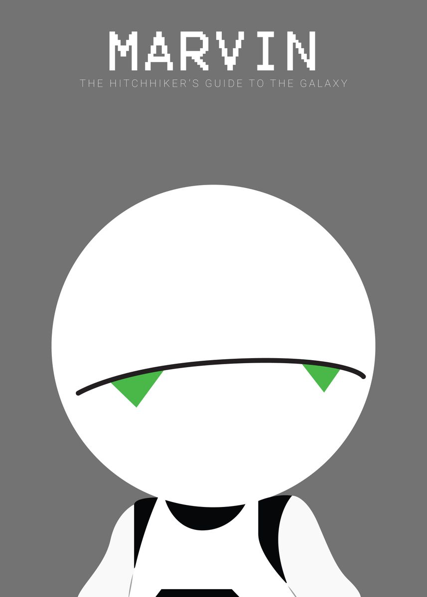 'Marvin' Poster, picture, metal print, paint by Jessica Capriles | Displate