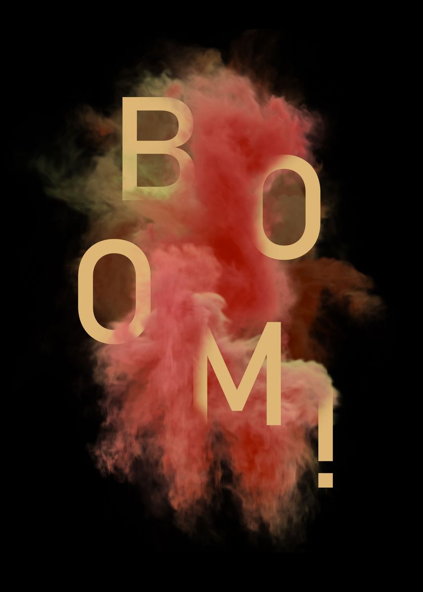 'BOOM' Poster, picture, metal print, paint by Lumos19 Studio | Displate