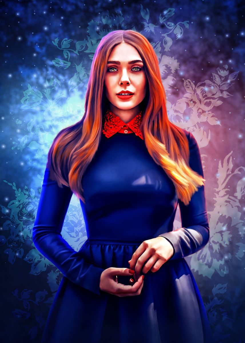 'Elizabeth Olsen Painting' Poster, picture, metal print, paint by ...