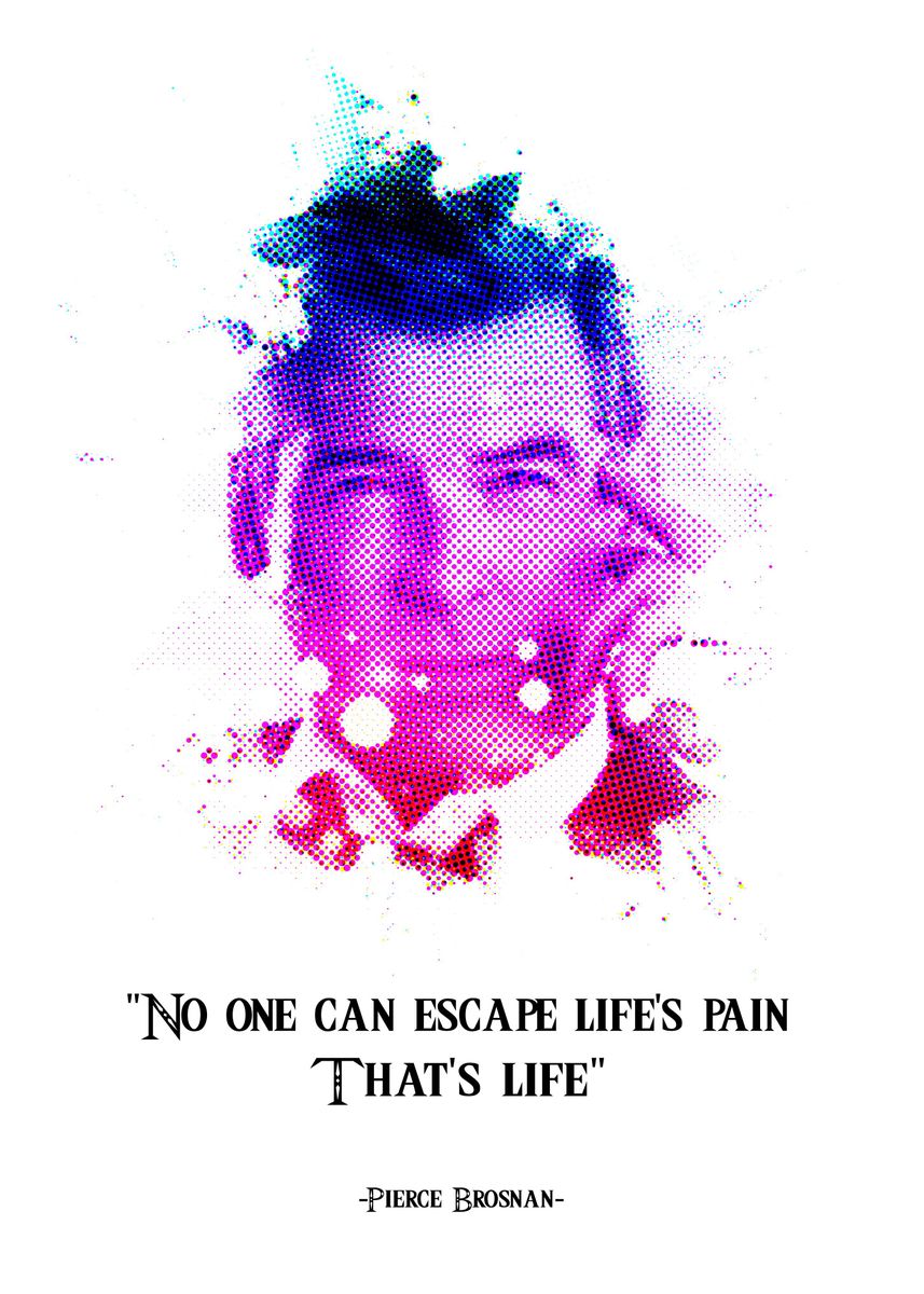 'Pierce Brendan Brosnan ' Poster by Muhammad Irsan | Displate
