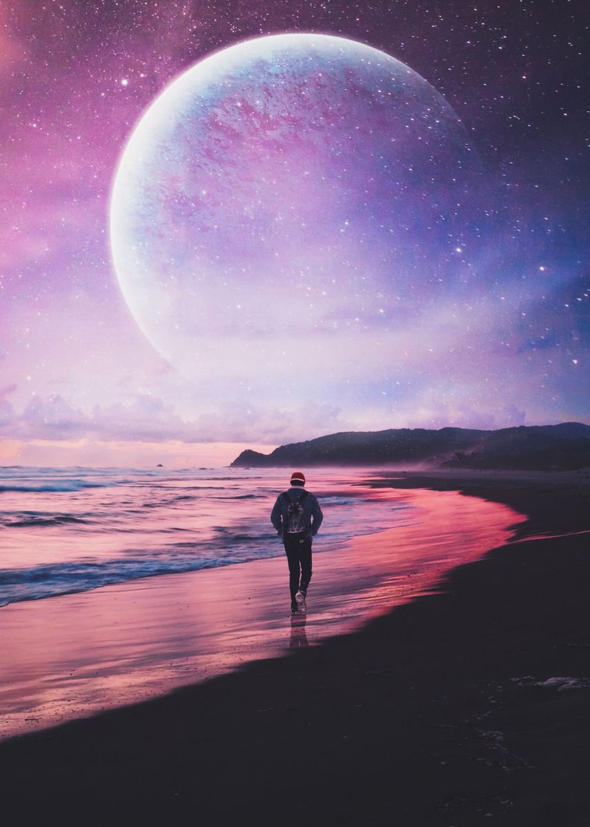 'Night Stroll' Poster, picture, metal print, paint by SUBLIMENATION ...