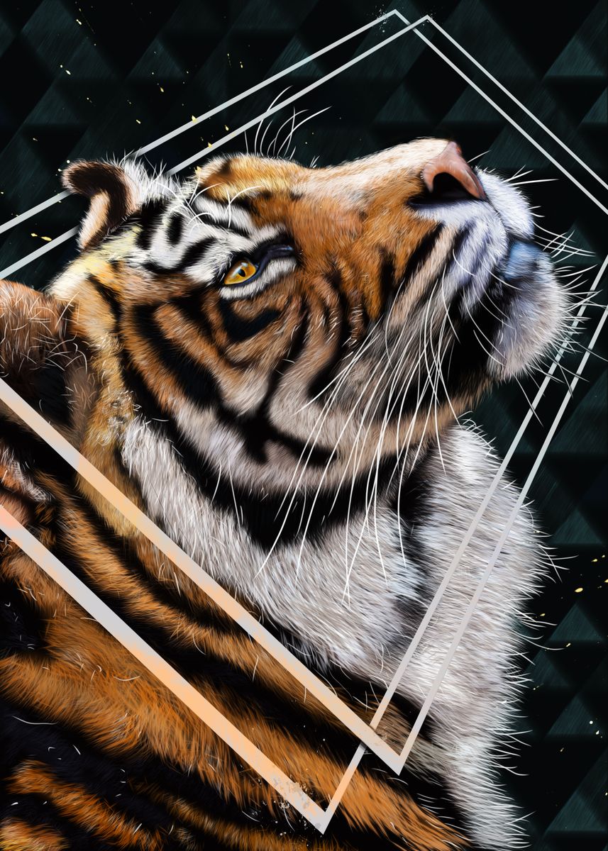 'Spirit of Tiger' Poster, picture, metal print, paint by Alaak Univers ...