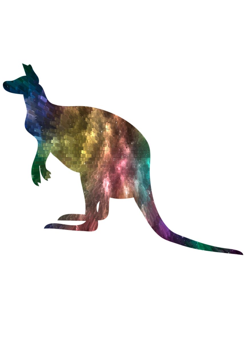'Space kangaroo' Poster, picture, metal print, paint by Oleksandr ...