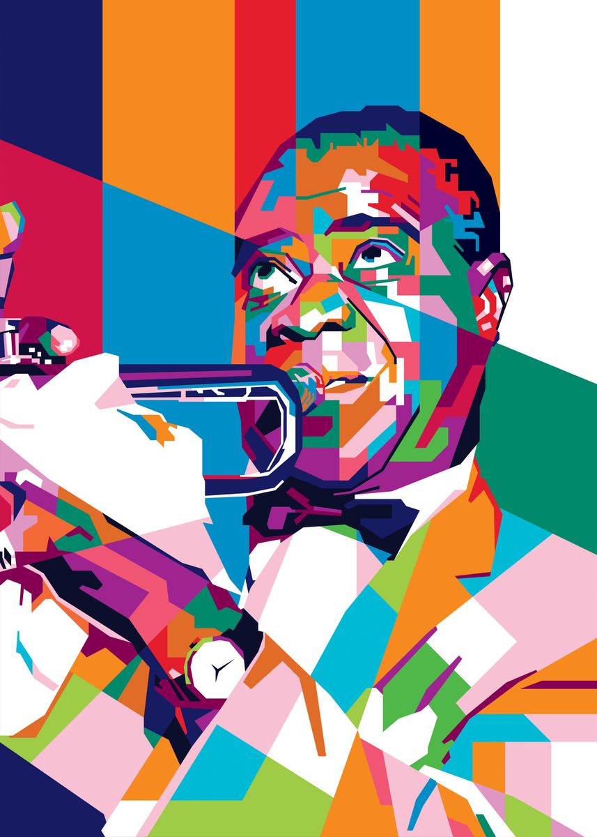 'Louis Armstrong' Poster, picture, metal print, paint by Colarcolor ...