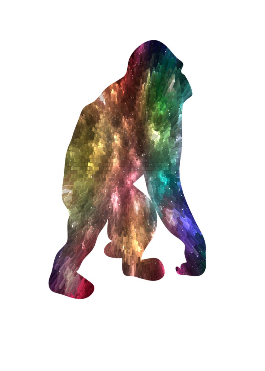 'Space monkey' Poster by Oleksandr Kovalov | Displate