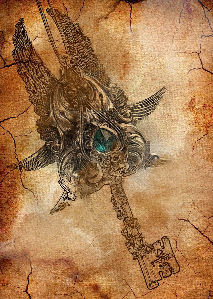 'Winged Key Elves' Poster, picture, metal print, paint by Cat Coconut ...