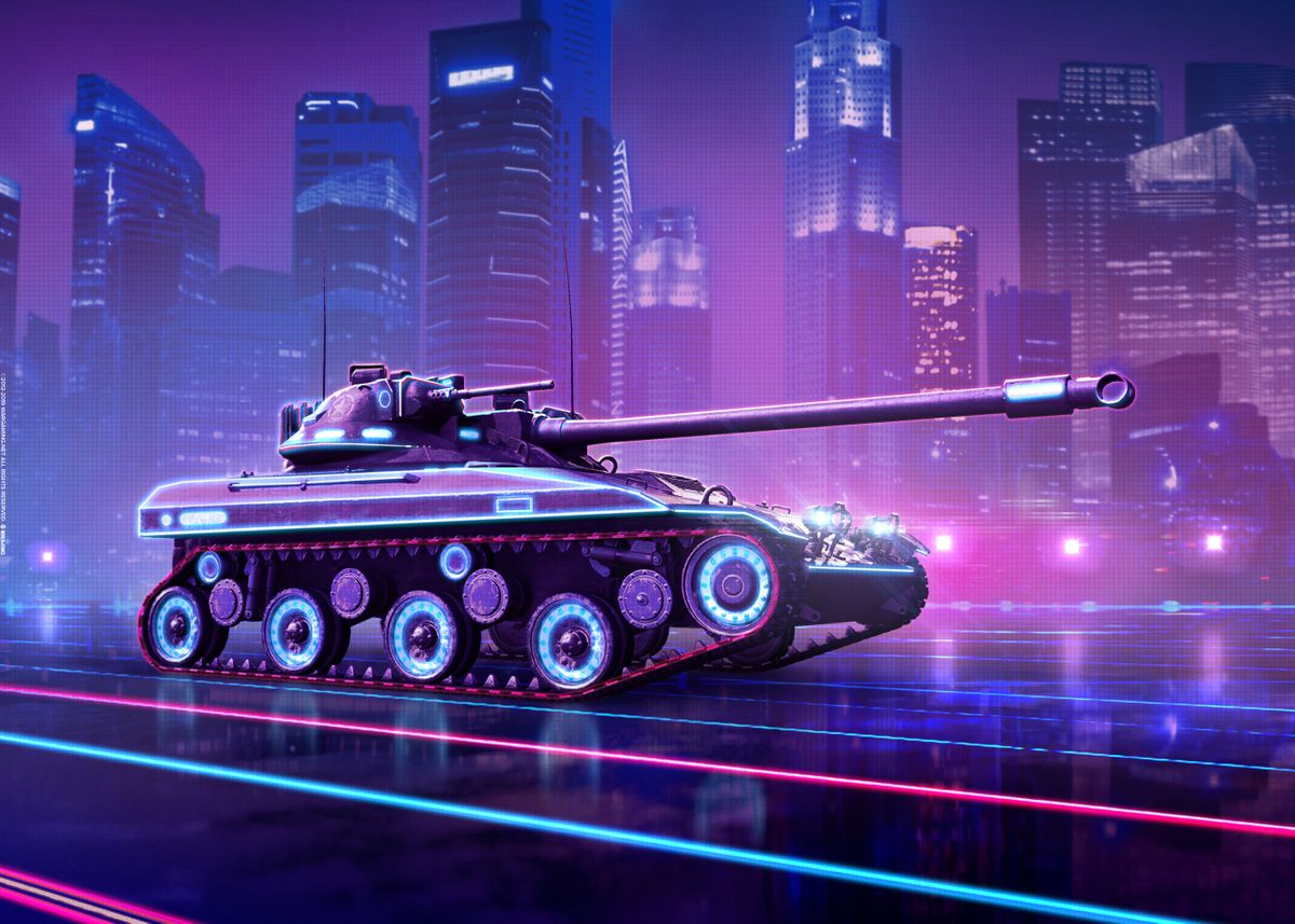 'Cyber Tank T92' Poster by World of Tanks | Displate