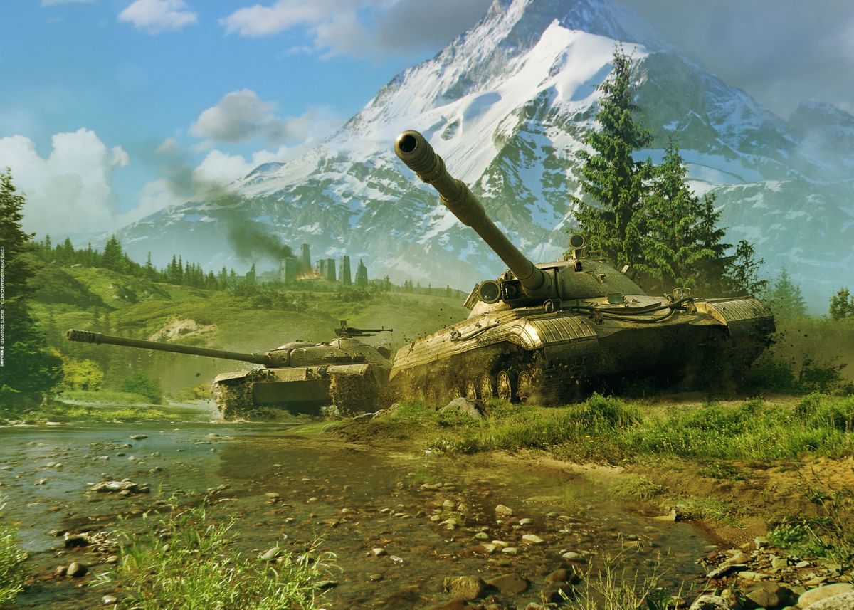 'K-91 and Obj. 277' Poster by World of Tanks | Displate