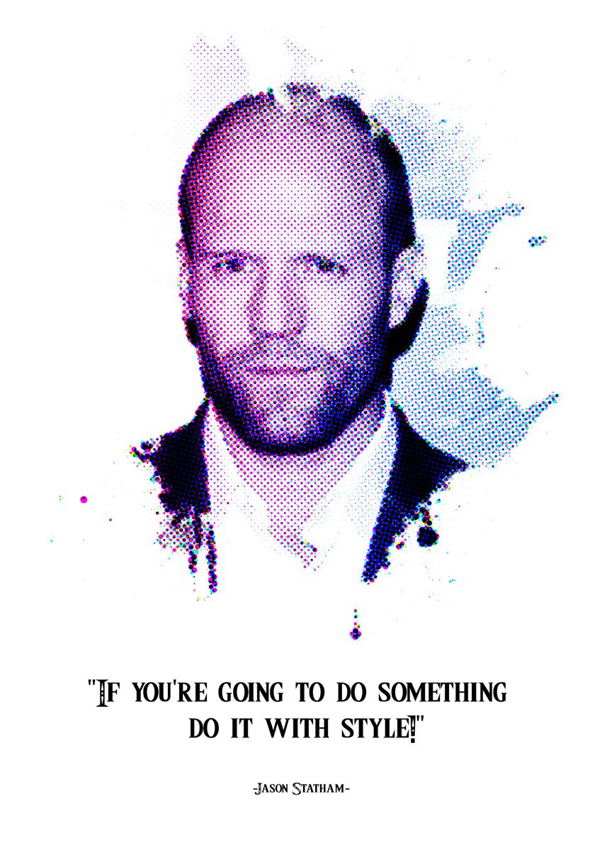 'Jason Michael Statham ' Poster, picture, metal print, paint by ...