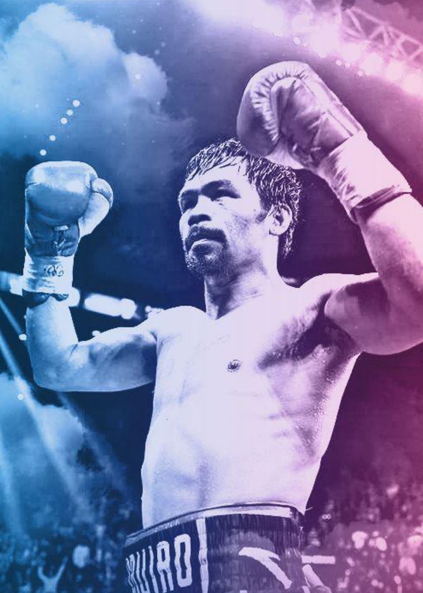 'Manny Pacquiao' Poster, picture, metal print, paint by Kuroneko Cadet ...