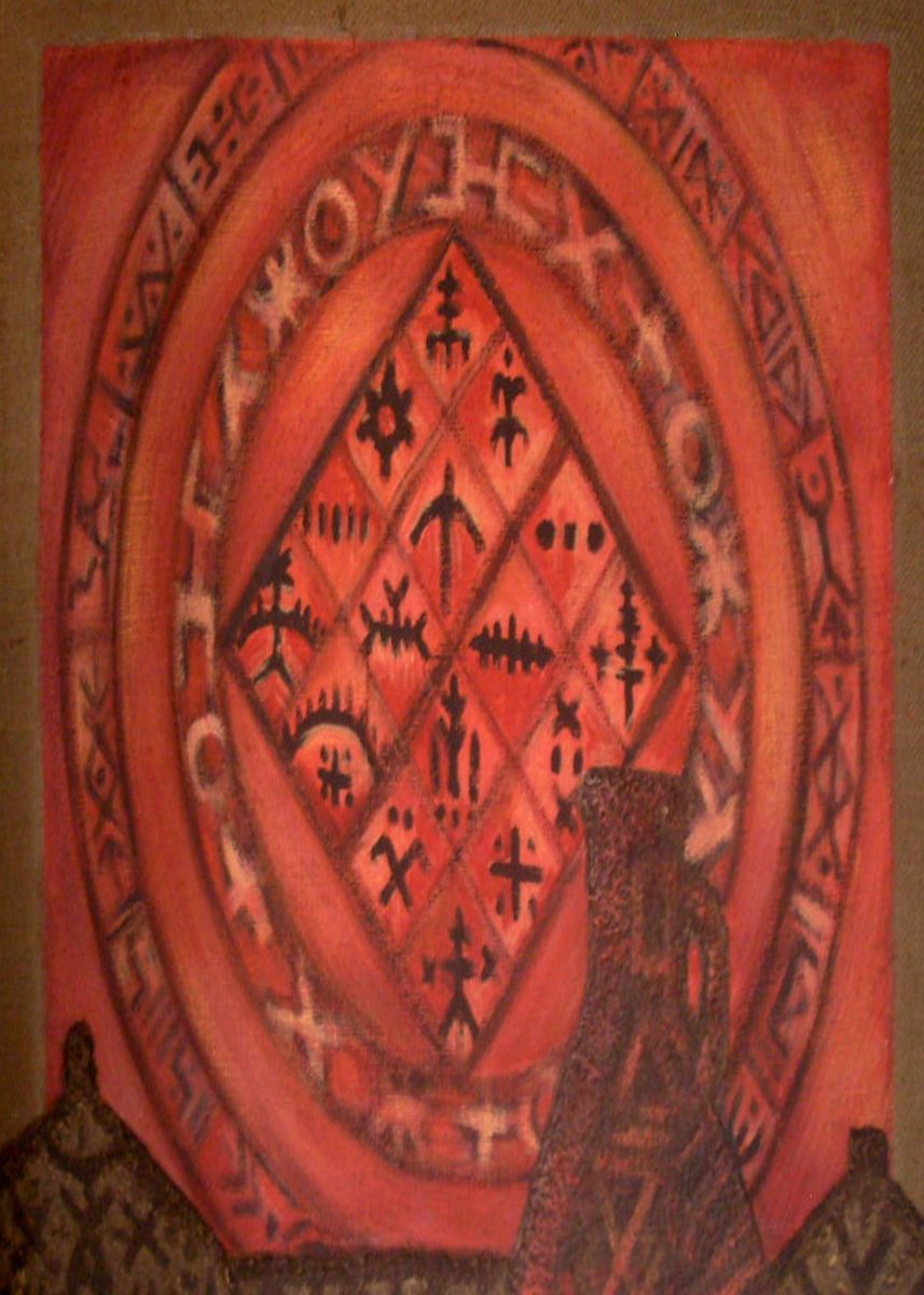 'Ethnic Signs and Symbols' Poster, picture, metal print, paint by ASMAA ...